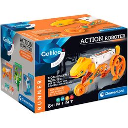 Modellbausatz Clementoni "Galileo Robotics, Action Roboter Runner", orange, Modellbaus&auml;tze, Kinder, Kunststoff
