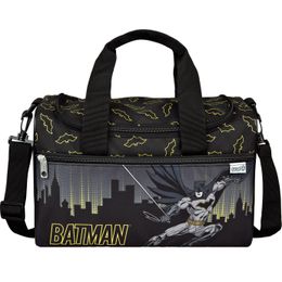 Sporttasche Scooli "Jurassic World", Kinder, Gr. B/H/T: 35cm x 23cm, schwarz (batman), Polyester, Taschen Sporttasche