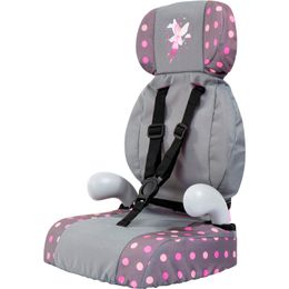 Puppen Autositz BAYER "Deluxe grau Fee", grau (grau fee), Puppenausstattungen, KinderB:21cm H:40cm L:25cm T:25cm, B:21cm H:40cm L:25cm T:25cm
