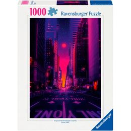 Puzzle Ravensburger "New York in Neon", bunt, Puzzles, KinderB:50cm H:70cm, Pappe, Made in Germany, B:50cm H:70cm