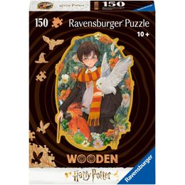 Konturenpuzzle Ravensburger "Wooden, Harry Potter", bunt, Puzzles, KinderB:20cm H:27cm, Holz, aus Holz, Made in Europe, B:20cm H:27cm