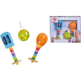 Spielzeug-Musikinstrument Eichhorn "Musikset mit Maracas", bunt, Spielzeug-Musikinstrumente, Kinder, Holz