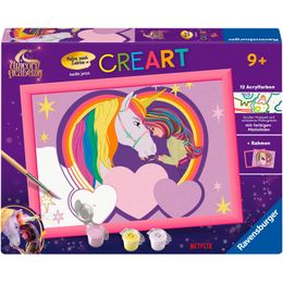 Malen nach Zahlen Ravensburger "CreArt, Malen nach Zahlen, Kinder, Unicorn Academy - Sophia & Wildstar", bunt, Malvorlagen, KinderB:24cm H:18cm, Made in Europe, B:24cm H:18cm