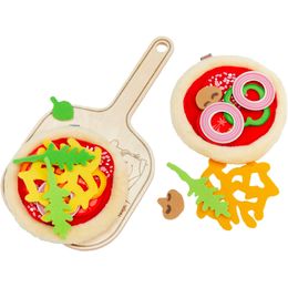 Spiellebensmittel Haba "Creative Play &ndash; Pizza Set", bunt, Kaufladensortimente, Kinder, Holz, Polyester