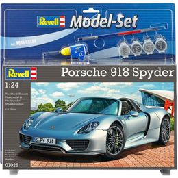 Modellbausatz Revell "Porsche 918 Spyder", silber (silberfarben), Modellbaus&auml;tze, KinderL:20cm, Kunststoff, Made in Europe, L:20cm