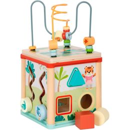 Motorikw&uuml;rfel Small Foot "Jungle Friends", bunt, Motorikspielzeug, BabyB:15cm H:30cm T:15cm, Holz, B:15cm H:30cm T:15cm
