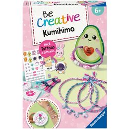 Kreativset Ravensburger "BeCreative Midi, Freundschaftsb&auml;ndchen Kumihimo & Tattoos Kawaii", bunt, Kreativsets, KinderB:18,3cm H:11,5cm L:3,7cm, Made in Europe, B:18,3cm H:11,5cm L:3,7cm