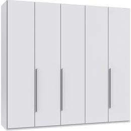 Dreht&uuml;renschrank wimex "Kleiderschrank London, in den Breiten 180cm, 225cm oder 270cm", wei&szlig; (wei&szlig;, griffe wei&szlig;), B:225cm H:208cm T:58cm, Holzwerkstoff, Schr&auml;nke, Dreht&uuml;renschrank, wahlweise mit Basic- oder Premium-Ausstattung erh&auml;ltlich