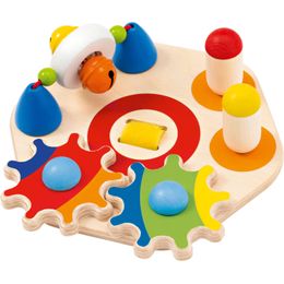 Motorikbrett Selecta "Minitivity", bunt, Motorikspielzeug, BabyB:14cm, Holz, Made in Germany, B:14cm
