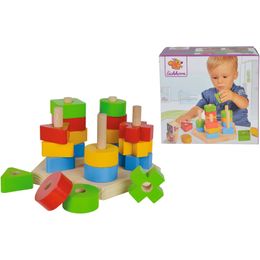 Steckspielzeug Eichhorn "Steckspiel", bunt, Steckspielzeug, BabyB:19cm H:10cm T:18cm, Holz, aus Holz; Made in Europe, B:19cm H:10cm T:18cm