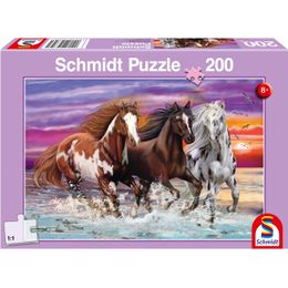 Puzzle Schmidt Spiele "Wildes Pferde-Trio", bunt, Puzzles, Kinder, Pappe, Motiv