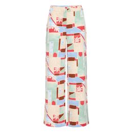 Stoffhose Ichi "Casual Hose IHKATE", Damen, Gr. XL, N-Gr, bunt (multi tile aop), Obermaterial: 74% Polyester Pol. recyc.. 22% Viskose CV. 4% Elasthan EL., Hosen Stoffhose
