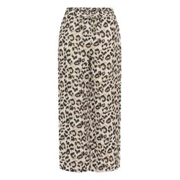 Stoffhose Cream "Casual Hose CRBellis", Damen, Gr. L-XL, N-Gr, beige (nature leopard), Obermaterial: 100% Leinen LI., Hosen Stoffhose