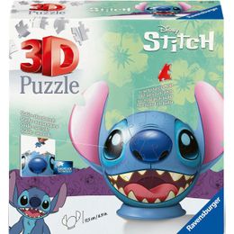 3D-Puzzle Ravensburger "Disney Stitch mit Ohren", bunt, Puzzles, KinderH:17,5cm, Kunststoff, Made in Europe, H:17,5cm