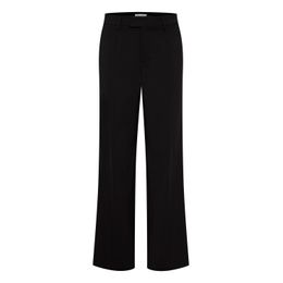 Stoffhose Pulz Jeans "Casual PZBINDY", Damen, Gr. 32, N-Gr, schwarz (schwarz beauty), Obermaterial: 53% Baumwolle CO. 44% Polyester PES. 3% Elasthan EL., Hosen Stoffhose