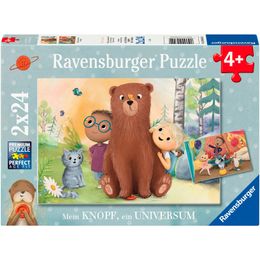 Puzzle Ravensburger "Mein Knopf, ein Universum", bunt, Puzzles, KinderB:18cm H:26cm, Pappe, Made in Europe, B:18cm H:26cm