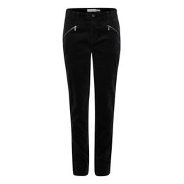 Stoffhose Fransa "Casual Hose FRTEAN", Damen, Gr. 38, N-Gr, schwarz, Obermaterial: 95% Baumwolle CO. 5% Elasthan EL., Hosen Stoffhose