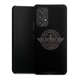 DeinDesign Galaxy A53 5G Handy Premium Case Smartphone Handyh&uuml;lle Schutzh&uuml;lle matt Rock Acdc Merchandise Premium Case