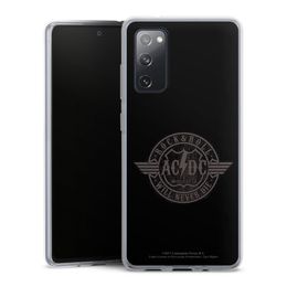 DeinDesign Galaxy S20 FE Handy Silikon H&uuml;lle Case transparent Handyh&uuml;lle Acdc Merchandise Rock Silikon Case