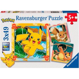 Puzzle Ravensburger "Pok&eacute;mon", bunt, Puzzles, KinderB:18cm H:18cm, Pappe, Made in Europe, B:18cm H:18cm