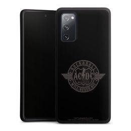 DeinDesign Galaxy S20 FE 5G Handy Premium Silikon H&uuml;lle Handyh&uuml;lle schwarz Case Acdc Merchandise Rock Silikon Premium Case