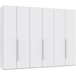 Dreht&uuml;renschrank wimex "Kleiderschrank London, in den Breiten 180cm, 225cm oder 270cm", wei&szlig; (wei&szlig;, griffe wei&szlig;), B:270cm H:208cm T:58cm, Holzwerkstoff, Schr&auml;nke, Dreht&uuml;renschrank, wahlweise mit Basic- oder Premium-Ausstattung erh&auml;ltlich