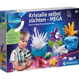 Experimentierkasten Clementoni "Galileo, Kristalle selbst z&uuml;chten Mega", bunt, Experimentierk&auml;sten, Kinder, Made in Europe