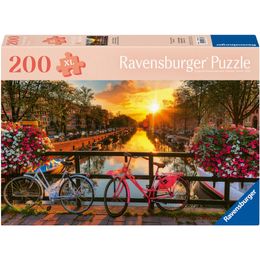 Puzzle Ravensburger "Fahrr&auml;der in Amsterdam", bunt, Puzzles, KinderB:42,2cm H:29,2cm, Pappe, Motiv, Made in Europe, B:42,2cm H:29,2cm