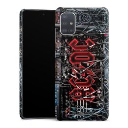 DeinDesign Galaxy A51 Handy Premium Case Smartphone Handyh&uuml;lle Schutzh&uuml;lle gl&auml;nzend Merchandise Acdc Official Licensed Product Premium Case
