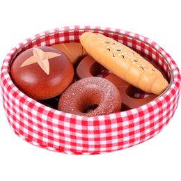 Kaufladensortiment Tanner "Brotk&ouml;rbchen aus Stoff mit verschiedene Backwaren", bunt, Kaufladensortimente, Kinder, Holz