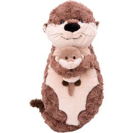 Kuscheltier Nici "Otter Oda & Odalina, 40 cm", grau, Pl&uuml;schfiguren, KinderB:20cm H:40cm, Pl&uuml;sch, Kuscheltier, fig&uuml;rlich, enth&auml;lt recyceltes Material, B:20cm H:40cm