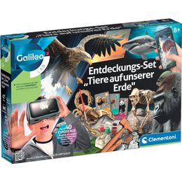Experimentierkasten Clementoni "Galileo Lab, Entdeckungs-Set, Tiere auf unserer Erde", bunt, Experimentierk&auml;sten, Kinder, Made in Europe