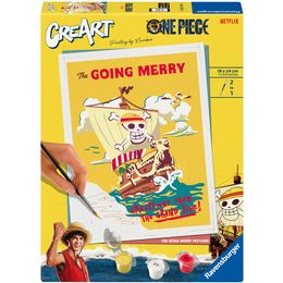 Malen nach Zahlen Ravensburger "CreArt, One Piece - Das Piratenschiff Flying Lamb (Going Merry)", bunt, Malvorlagen, KinderB:18cm H:21cm, Made in Europe, B:18cm H:21cm