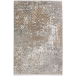 Sch&ouml;ner Wohnen Kollektion Teppich "Vision 212", beige, B:80cm H:7mm L:150cm, Kunstfaser, Viskose, SCH&Ouml;NER WOHNEN-KOLLEKTION, Teppiche, Teppich, Viskoseteppich mit Glanz, Wohnzimmer