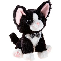 Kuscheltier Heunec "Misanimo, Katze Devon Rex", schwarz, Pl&uuml;schfiguren, KinderH:20cm, Kuscheltier, H:20cm