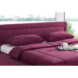 Dekokissen, rot (rot, unifarben), B:40cm L:80cm, Polyester, Westfalia Schlafkomfort, Dekokissen_Sitzkissen_Kissenh&uuml;llen, (2 Stck.)