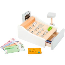 Spielkasse Small Foot, wei&szlig;, Spielkasse, KinderB:14cm H:10cm L:13cm, Holz, aus Holz, B:14cm H:10cm L:13cm