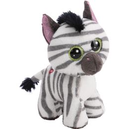 Kuscheltier Nici "Glubschis, Zebra Mankalita, 15cm stehend", wei&szlig;, Pl&uuml;schfiguren, KinderB:9cm H:15cm L:12cm, Polyester, Kuscheltier, B:9cm H:15cm L:12cm