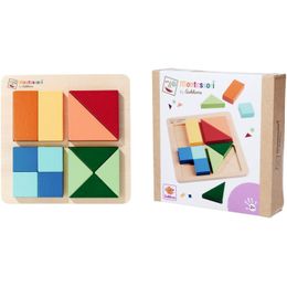 Puzzle Eichhorn "Montessori Formenpuzzle", bunt, Puzzles, Kinder, Holz