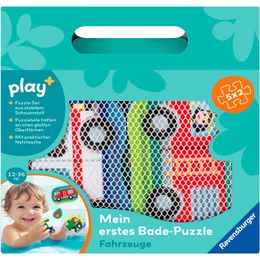 Badespielzeug Ravensburger "Play+ Mein erstes Bade-Puzzle: Fahrzeuge", bunt, Wasserspielzeuge, KinderB:18,5cm H:18,5cm, Badespielzeug, B:18,5cm H:18,5cm
