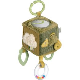 babyFEHN Greifspielzeug FEHN "Lazy, Crazy & Pink, Activity-W&uuml;rfel Cham&auml;leon", gr&uuml;n (khaki, olive), Greifspielzeug, KinderB:10cm H:10cm L:10cm, Pl&uuml;sch, Softvelour, B:10cm H:10cm L:10cm