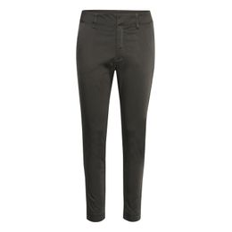 Stoffhose Kaffe "Freizeithose KAlea", Damen, Gr. 34, N-Gr, grau (schwarz shadow), Obermaterial: 38% Polyester PES. 30% Baumwolle CO. 30% Viskose CV. 2% Elasthan EL., Hosen Stoffhose