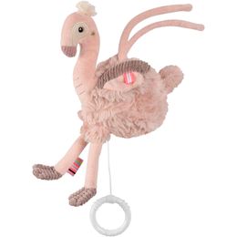 babyFEHN Spieluhr FEHN "Lazy, Crazy & Pink, Flamingo", rosa (rose), Spieluhren, BabyB:12,6cm H:5,8cm L:25,5cm, Pl&uuml;sch, Softvelours, B:12,6cm H:5,8cm L:25,5cm