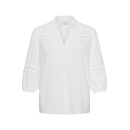 Langarmbluse Kaffe "Bluse langarm KAsonja", Damen, Gr. 38, wei&szlig; (chalk), Obermaterial: 80% Viskose CV. 20% Polyamid PA., Blusen