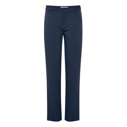 Stoffhose Fransa "Casual FRLANO", Damen, Gr. 38, N-Gr, blau (schwarz peacoat), Obermaterial: 66% Viskose CV. 30% Polyamid PA. 4% Elasthan EL., Hosen Stoffhose