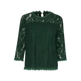 Kurzarmbluse Cream "Bluse kurzarm CRKit", Damen, Gr. L, gr&uuml;n (sea moss), Obermaterial: 60% Nylon NY. 40% Baumwolle CO., Blusen