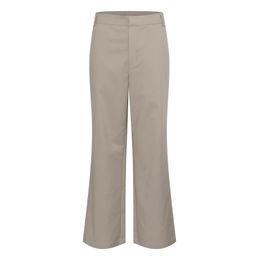 Stoffhose Kaffe "Casual Hose KAloraine", Damen, Gr. 34, N-Gr, grau (elephant skin), Obermaterial: 55% Baumwolle CO. 42% Polyamid PA. 3% Elasthan EL., Hosen Stoffhose
