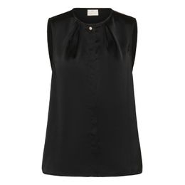 Blusentop Kaffe "Bluse &auml;rmellos KAvera", Damen, Gr. 34, schwarz (schwarz deep), Obermaterial: 100% Polyester PES., Blusen Blusentop