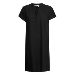 Midikleid B.Young "Casual BYFALAKKA", Damen, Gr. 38, N-Gr, schwarz, Obermaterial: 55% Leinen LI. 45% Viskose CV., Kleider Midikleid
