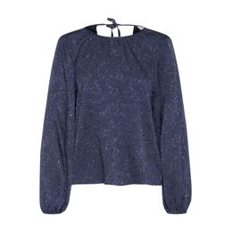 Langarmbluse Kaffe "Bluse langarm KAlauren", Damen, Gr. 34, blau (midnight marine cc), Obermaterial: 100% Polyester PES., Blusen